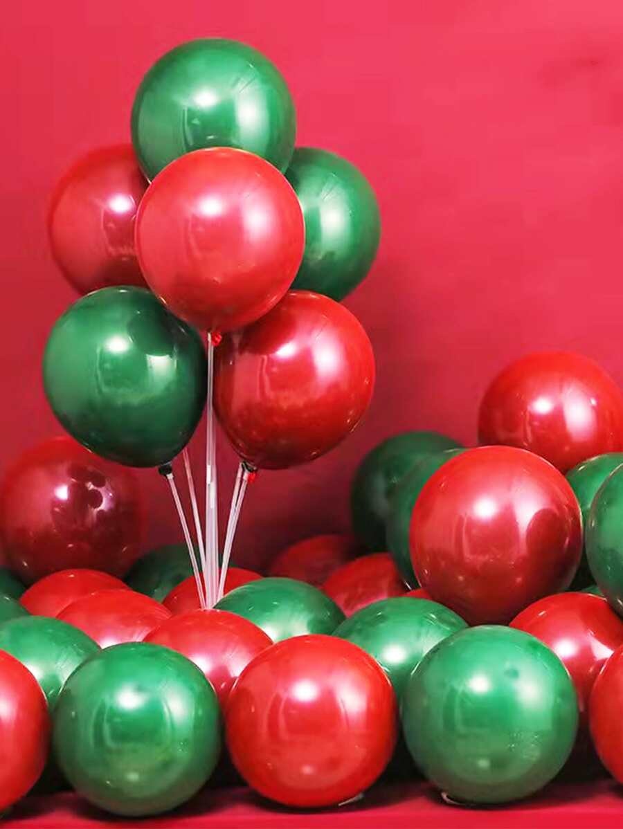 Ballong Röd Och Grön Festdags
