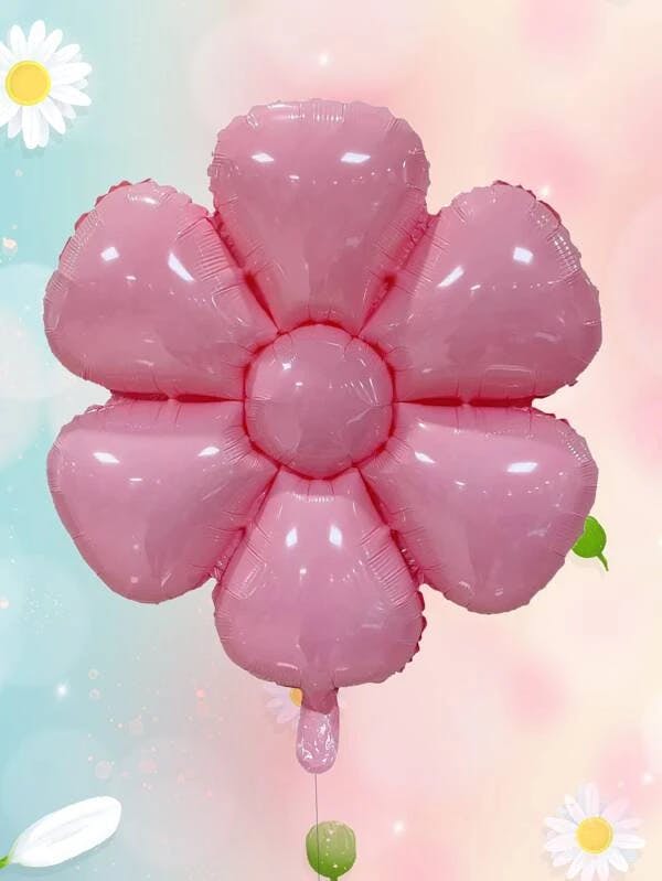 Rosa Blomformad Ballong Festdags